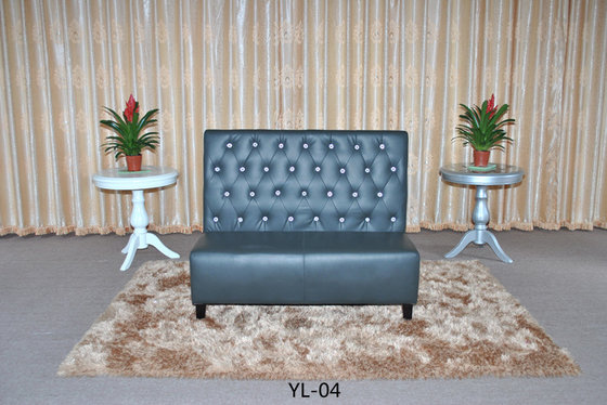 Restaurant leather booth two seat sofa (YL-04)