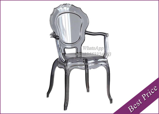 Outdoor Wedding Clear Crystal Chair With Arms Exporter (YC-117)