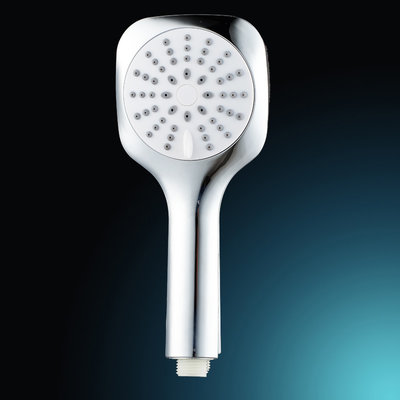 High Flow Hand Held Single Function Shower Head ABS Polished Chrome