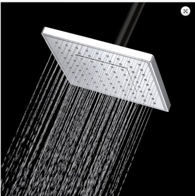 8 Inch Waterfall Shower Head Ceiling Mount , Hotel Silver Large Rain Head Shower