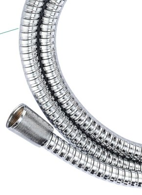Silver Metal Flexible Shower Hose Corrosion Resistance For Shower Head Fittings