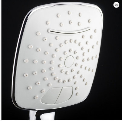 ABS Chrome Home Multifunction Shower Heads Strong Water Pressure Handheld