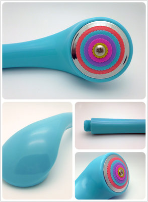 Colorful ABS Plastic Round Handheld Shower Head Small Lovely For Children
