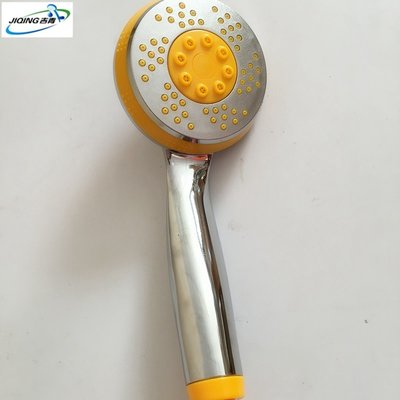 Yellow Efficient Filtered Shower Head With Handheld , Hand Held Shower Spray