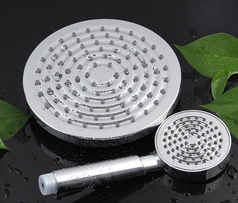 La cabezal de ducha de arriba del PDA de plata popular fija el ahorro del agua para el hogar/el hotel
