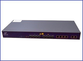 8 *GE uplink ports 4 PON ports GEPON OLT with 4 pcs OLT SFP modules