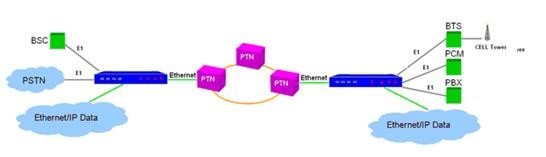 Framed 16 E1 over Fast Ethernet TDM over IP Converter
