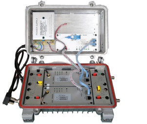 integrate EOC Master with 2 EOC master module + 1 ONU module coaxial cable