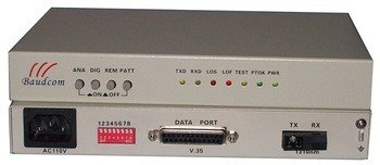 V35 Fiber Modem V.35 over Fiber optical modem up to 120km single or dual fiber