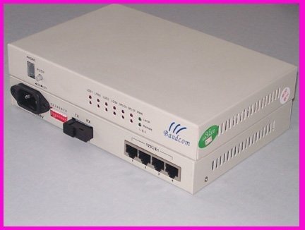 4 E1 Fiber Multiplexer 1+1 fiber protection dual fiber or WDM up to 120Km