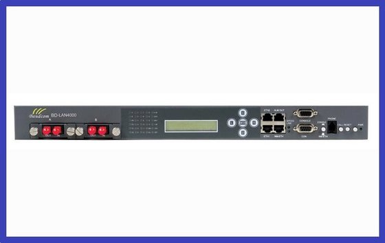 SNMP manamement Modularized Fiber Optical Multiplexer with 4 E1 + 4 FE