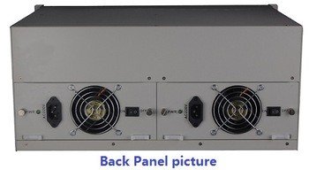 19inch 4U rackmount chassis 8 slots128 channel Video over Fiber Multiplexer
