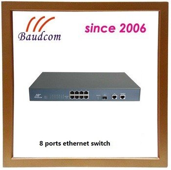 manageable 8 * 10/100M Ethernet  POE switch with 1*10/100/1000M TX / SFP port