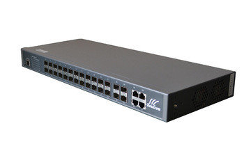 24Ports GE SFP Managed Gigabit Ethernet Switch with 24 GE SFP + 4 GE Combo ports