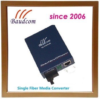 20km SM SC single fiber 10/100Base-Tx to 10/100Base-FX  Ethernet media converter