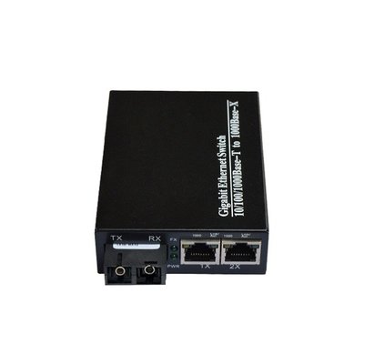 single fiber gigabit ethernet Media Converter with 2*1GE UTP and 1* GE Fiber