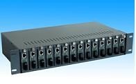 Unmanaged 14 Slots Rack mount Chassis fiber Media Converter