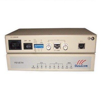 Framed E1 to Ethernet converter Ethernet over E1 converter E1 75ohm and 120ohm