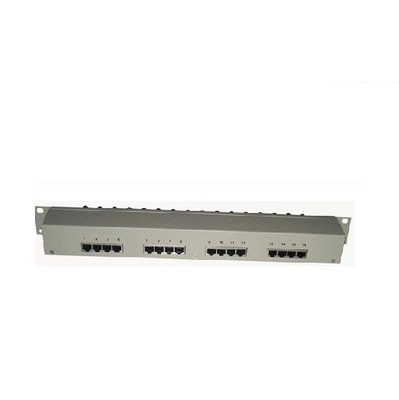 1 U 19' rack mount 1.6/5.6 coaxial 16 E1 Balun Panel 120ohm to 75ohm converter