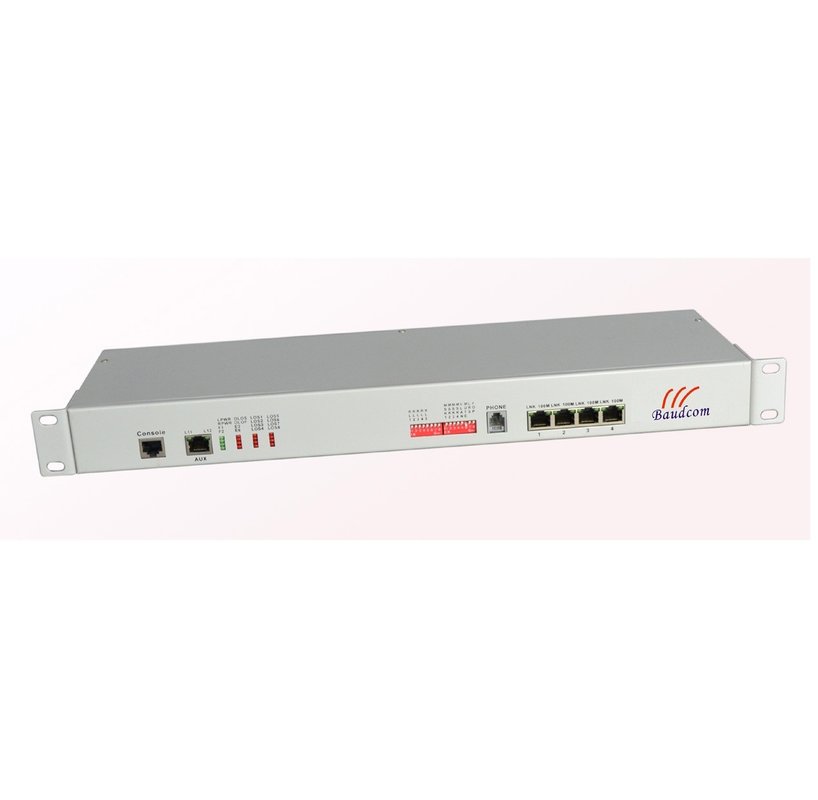 8 E1 + 4 10/100M ethernet over fiber optical multiplexer dual fiber 20km
