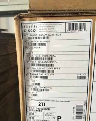 Original new cisco Module WS-X4748-SFP-E