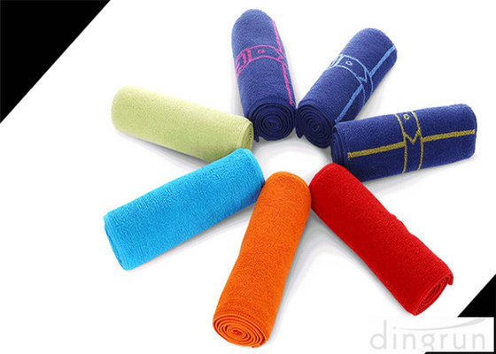 Antibacterial Terry Yarn Dyed Sports Gym Towels For Adults / Children