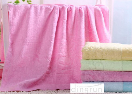 Personalized Bamboo Fiber Towels , Spa Bath Towels Without Aromatic Amine