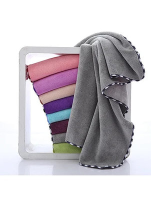 Custom Size Face Hand Towel Candy Color Microfiber Dry Towel