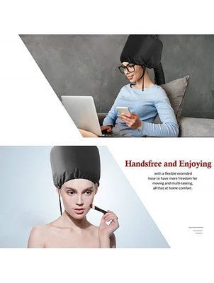 Customized Color Drawstring Hair Drying Towels Heating Cap Without Electric