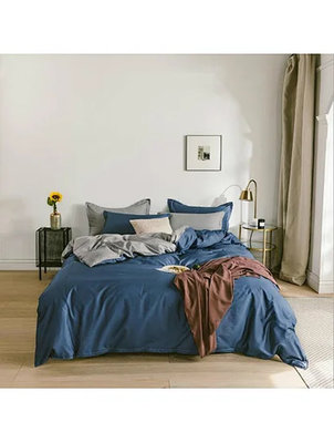 Home Multiple ColorBedroom Bedding Set  Custom Bed Spread Sets Plain Weave Comfortable