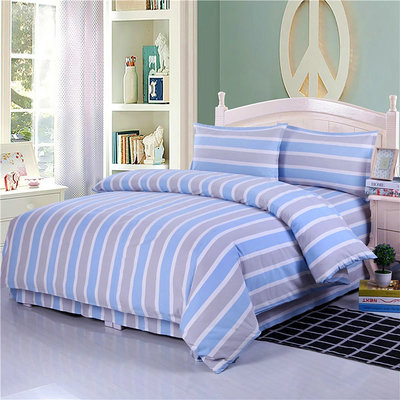 Cotton Bedroom Bedding Set  Home Hotel Woven Bed Sheets Set