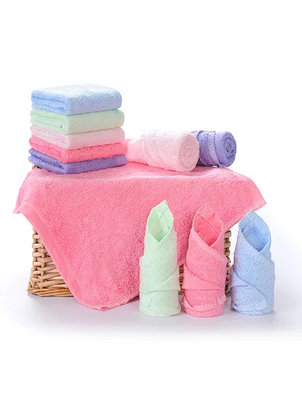 Natural Delicate Skin Newborn Wash Cloth Organic Bamboo Newborn Face Towel