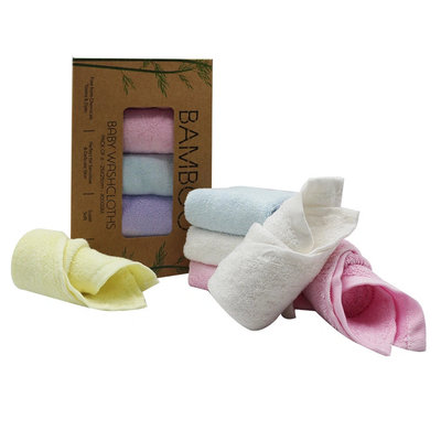 Natural Delicate Skin Newborn Wash Cloth Organic Bamboo Newborn Face Towel