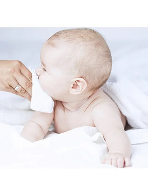 100% Organic Bamboo Fiber Newborn Wash Cloth With SGS Certification