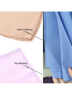 Arab Dubai Muslim Clothing Hijab Plain Head Scarves Women Premium Cotton Hijab