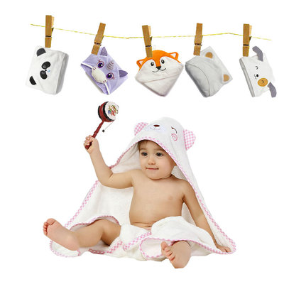 Comfortable Different Cut Custom Bamboo Animal Hooded Towel