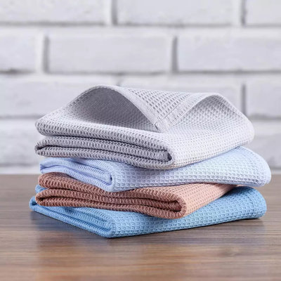 Retro Style Custom Printed Cotton Kitchen Cleaning Cloth Rectangle