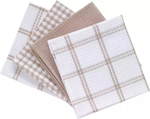 Retro Style Custom Printed Cotton Kitchen Cleaning Cloth Rectangle