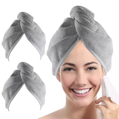 Multicolored Hair Drying Towels Super Strong Absorbent Microfiber Dry Hair Towel