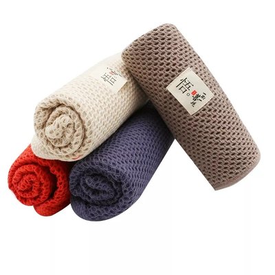 Personalized Cotton Bath Towel Sets Honeycomb Cotton Face Towel