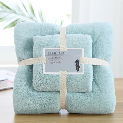 promotional super soft skin friendly coral fleece thickened adult microfiber bath linens towel