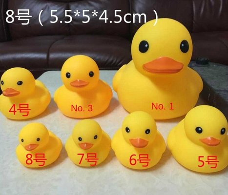 Reusable Bath Toy Infant Accessories Voice Yellow Rubber Duck