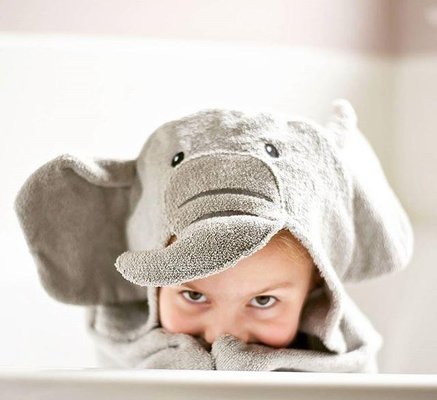 The newest eco-friendly fairy animals embroidery bamboo baby hooded towel