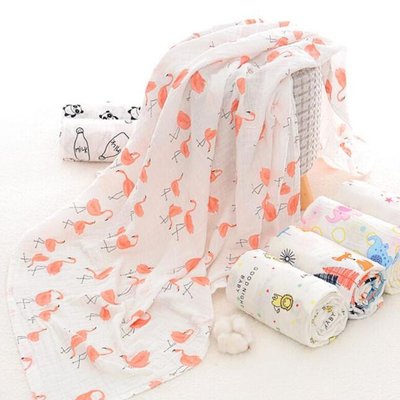 Dyeing Printed Newborn Swaddle Blanket Quick Dry Cotton Fabric