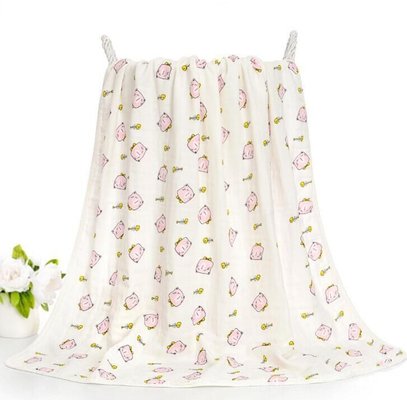 Dyeing Printed Newborn Swaddle Blanket Quick Dry Cotton Fabric