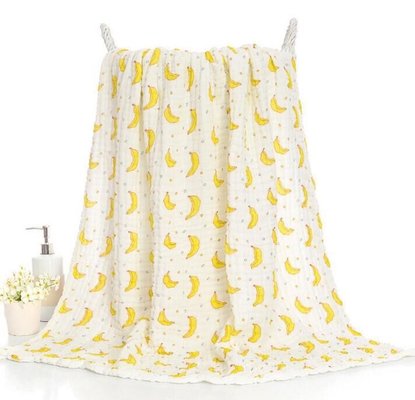 Dyeing Printed Newborn Swaddle Blanket Quick Dry Cotton Fabric
