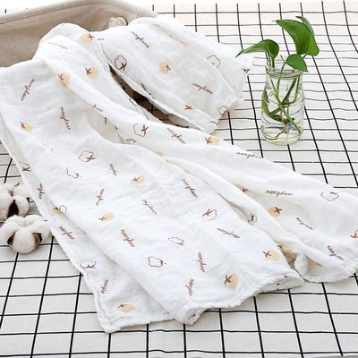 Organic Newborn Swaddle Blanket Quick Dry Bamboo Prints Covers