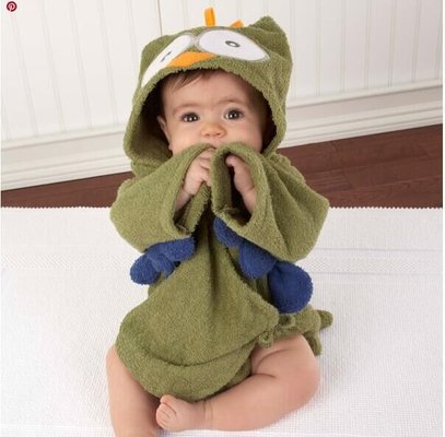Sustainable Hooded Kids Bath Towels  Fleece For Children Spa  All Season
