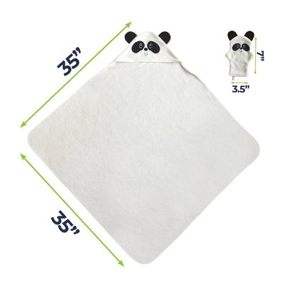 Cute Animal Design Kids Bath Towels Quick Dry 35&quot;x35&quot; All Season