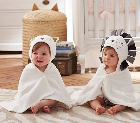 Quick Dry Cute Animal Cotton Kids Bath Towels Hooded Soft Comfortable